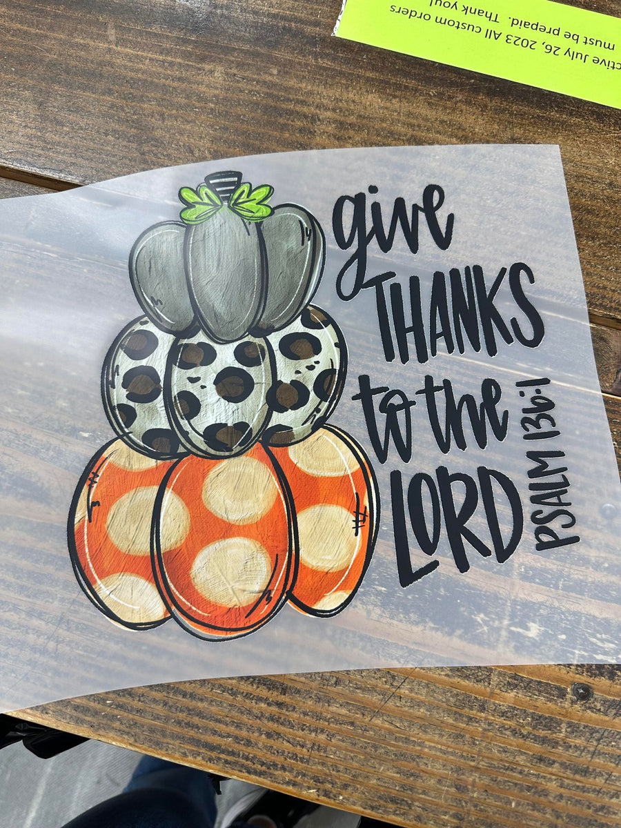 Give Thanks to the Lord! – Small Town Vinyl