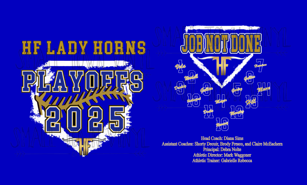 2025 HF Softball Playoff Shirt – Small Town Vinyl