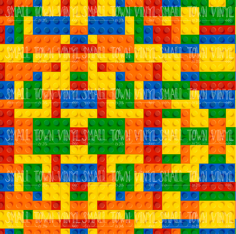 Building Blocks Printed Vinyl – Small Town Vinyl