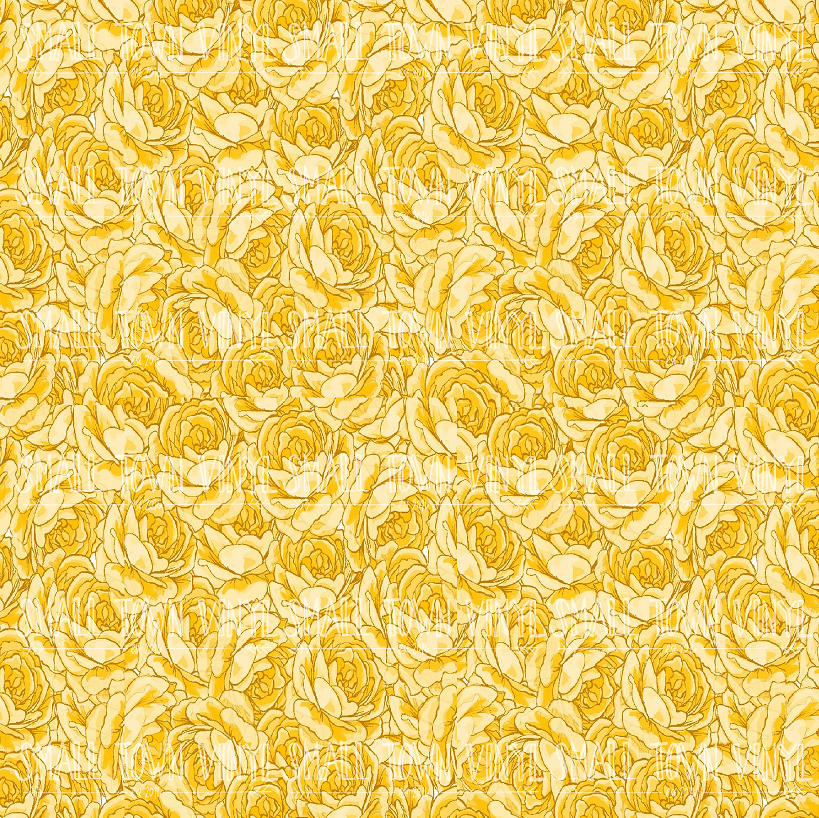 Floral - Yellow Printed Vinyl – Small Town Vinyl