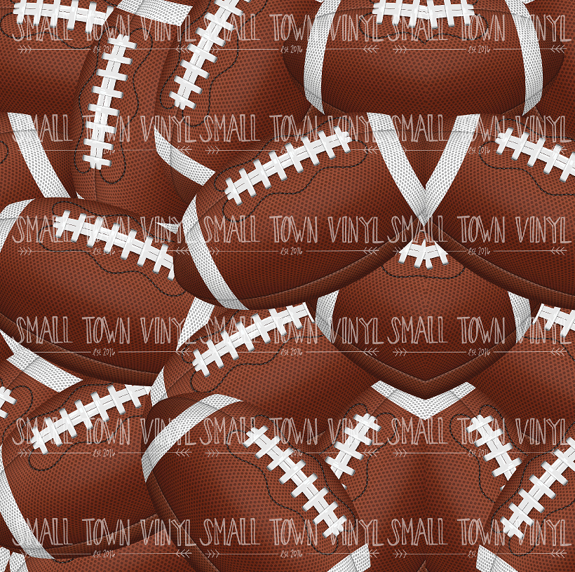 Football Collage Printed Vinyl – Small Town Vinyl