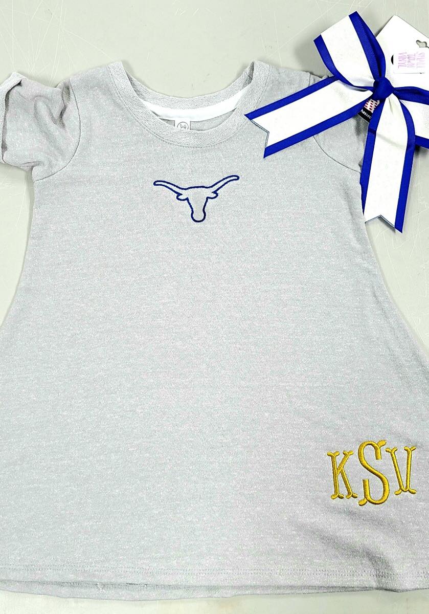Girl's Embroidered Dress - School Spirit – Small Town Vinyl